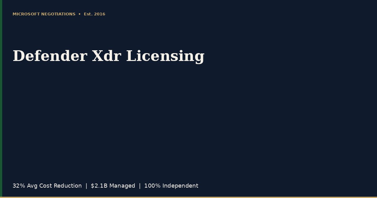 Microsoft Defender Licensing | Microsoft Negotiations