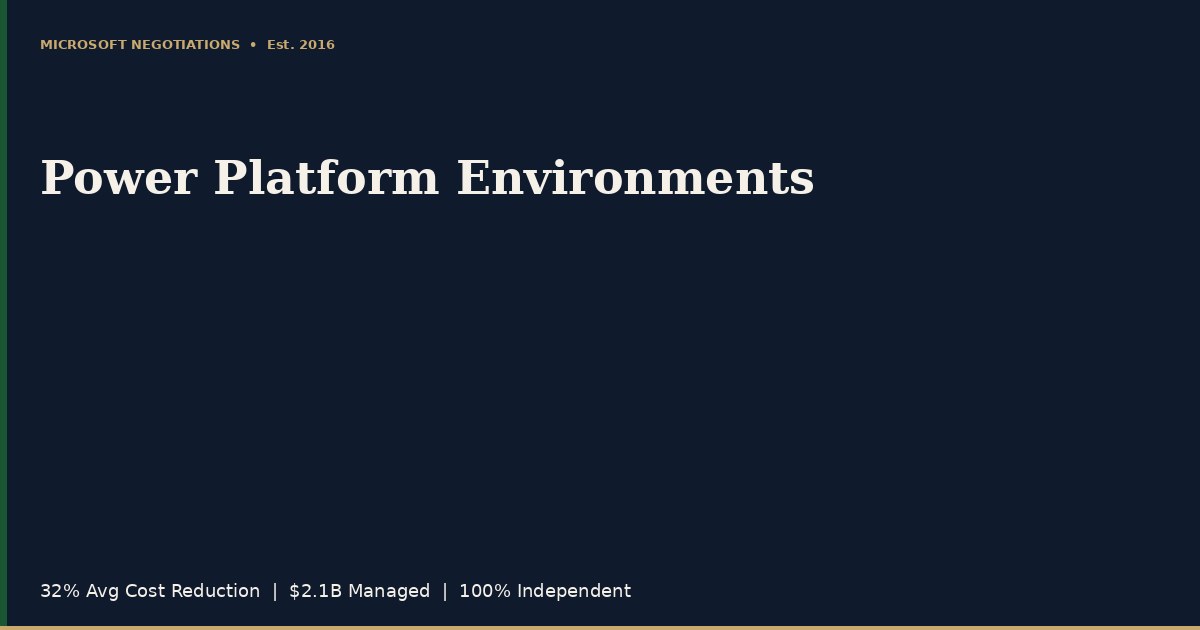 Microsoft Power Platform Licensing | Microsoft Negotiations